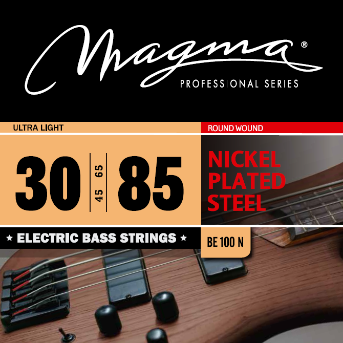 Magma Electric Bass Strings Ultra Light - Nickel Plated Steel Round Wo ...